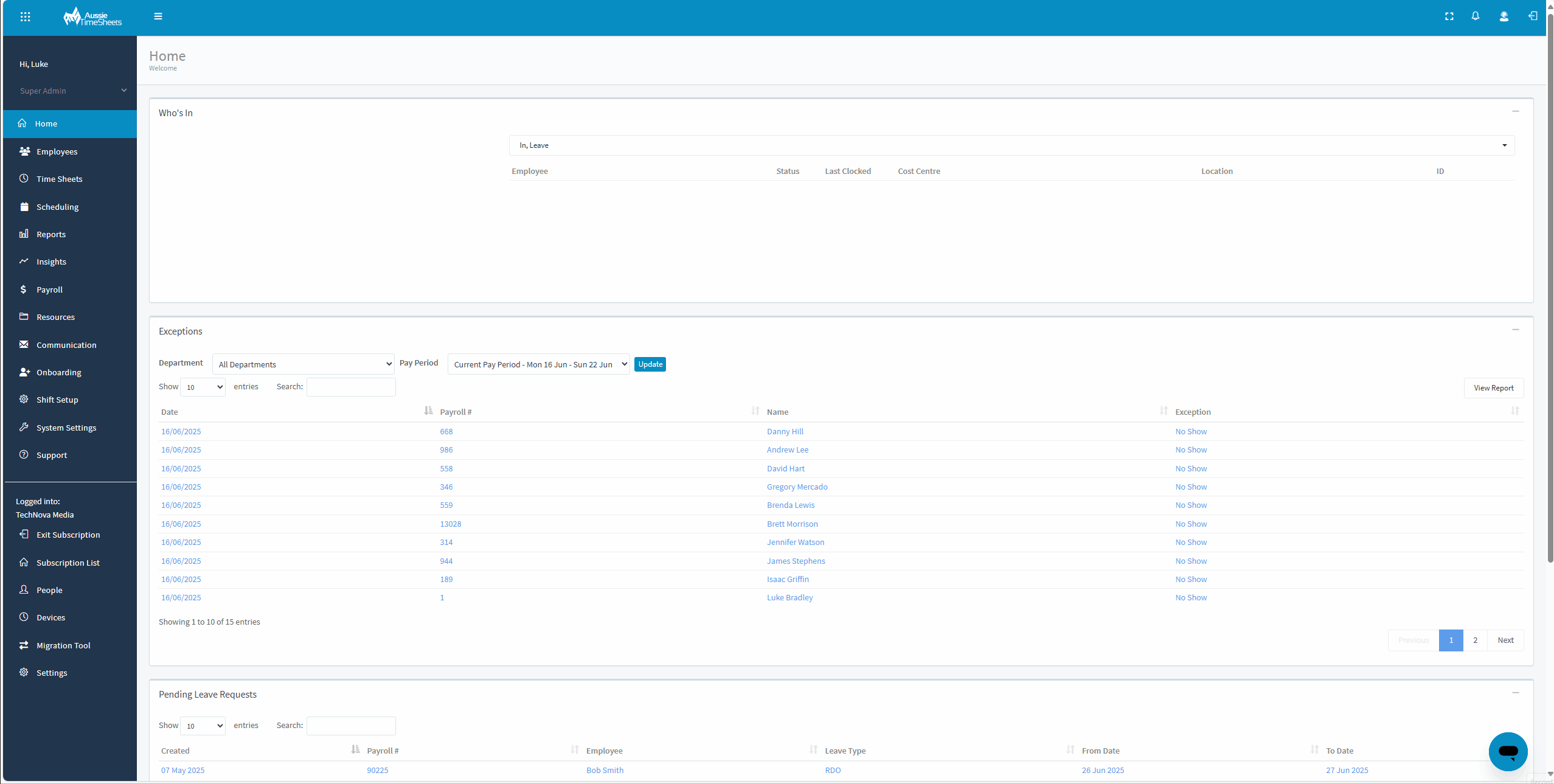 How to setup new Leave pay codes. – Aussie Time Sheets Workforce TNA