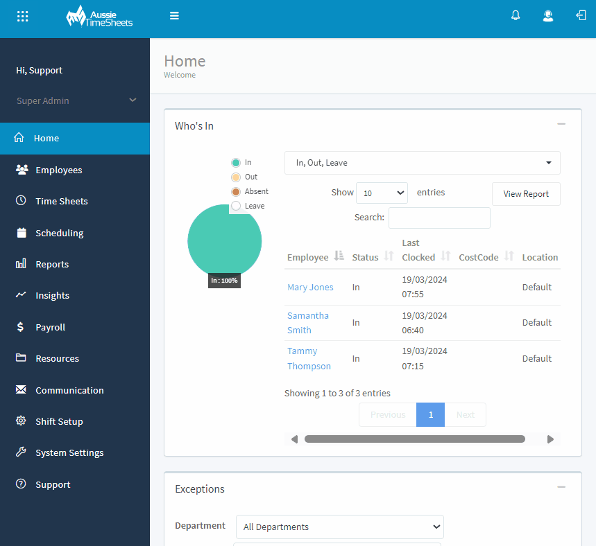 Time and Hour Format Settings – Aussie Time Sheets Workforce TNA